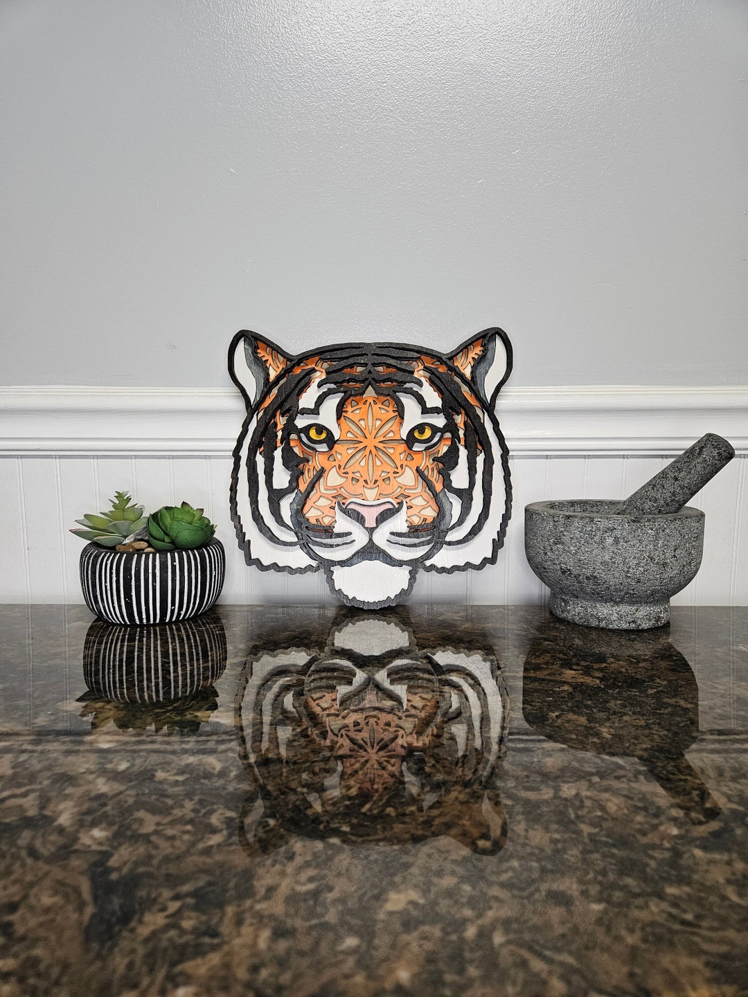 Layered Tiger Mandala - Etsy