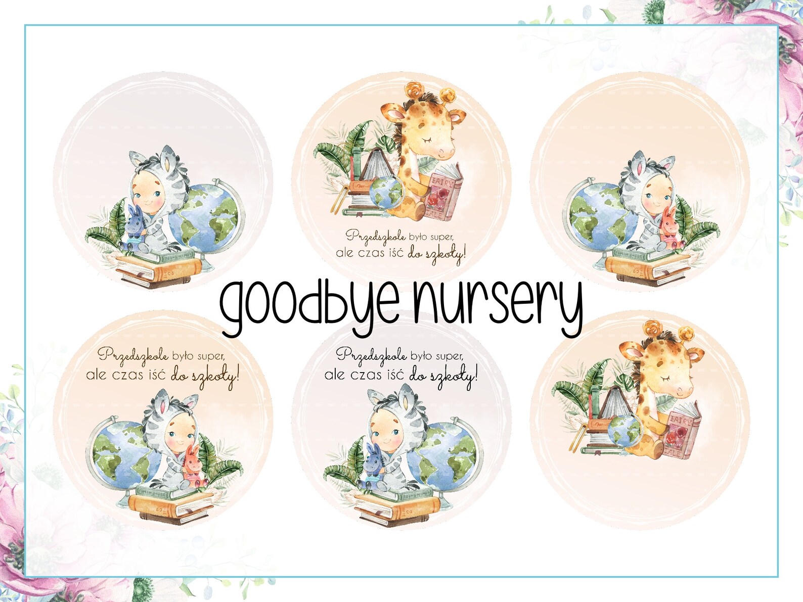 End of School Year & Preschool Gift Tags Safari Elements for - Etsy UK