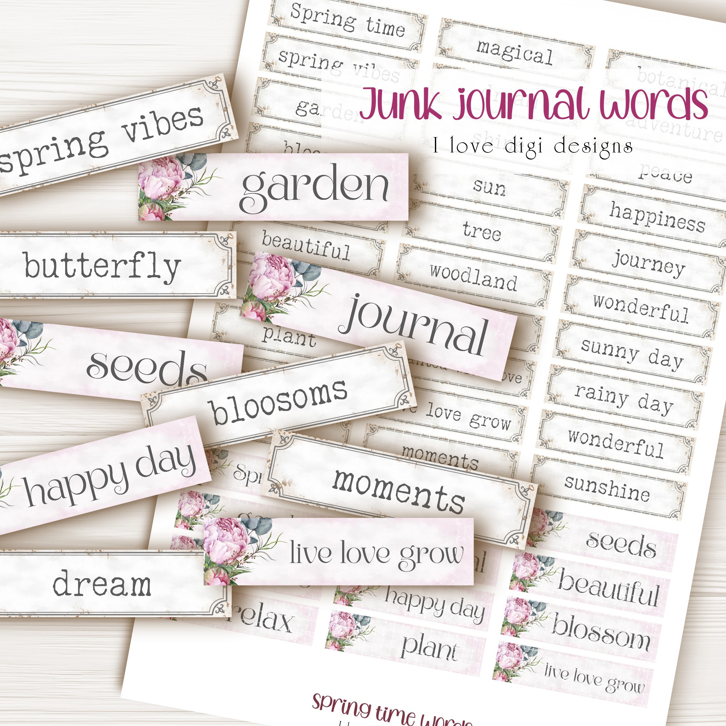 Colorful Word Journal
