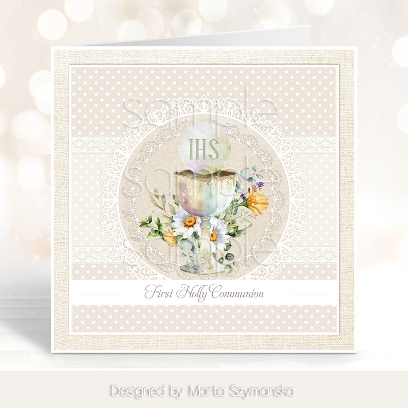 First Holy Communion Digital Stationery, Easy to Print Catholic ...