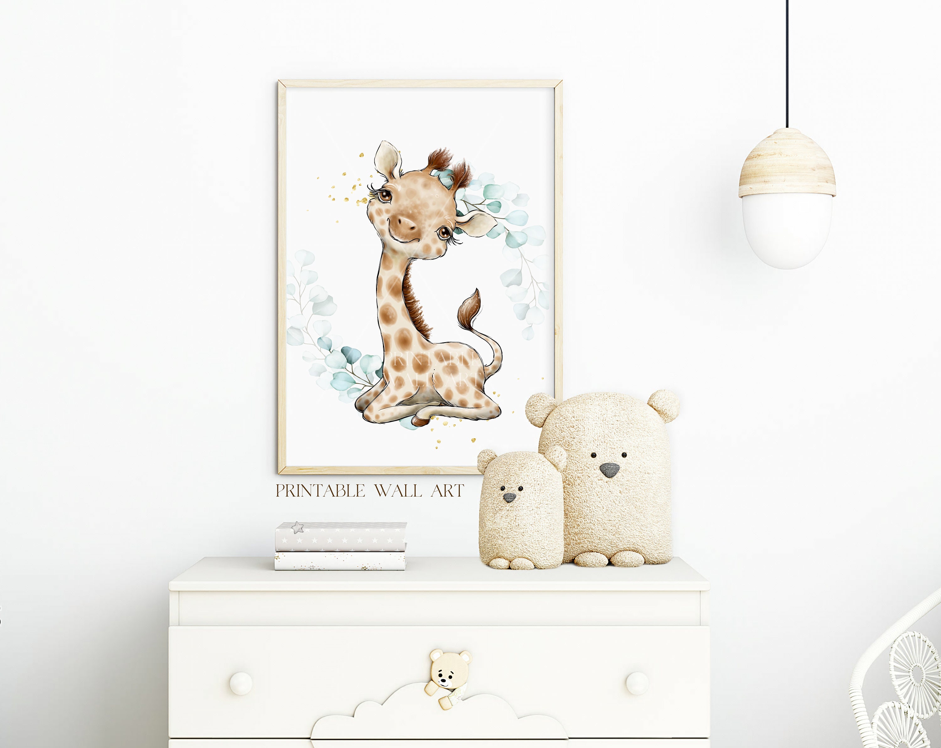 Safari Animals Theme Printable Poster Set, Gorgeous Present for Friends ...