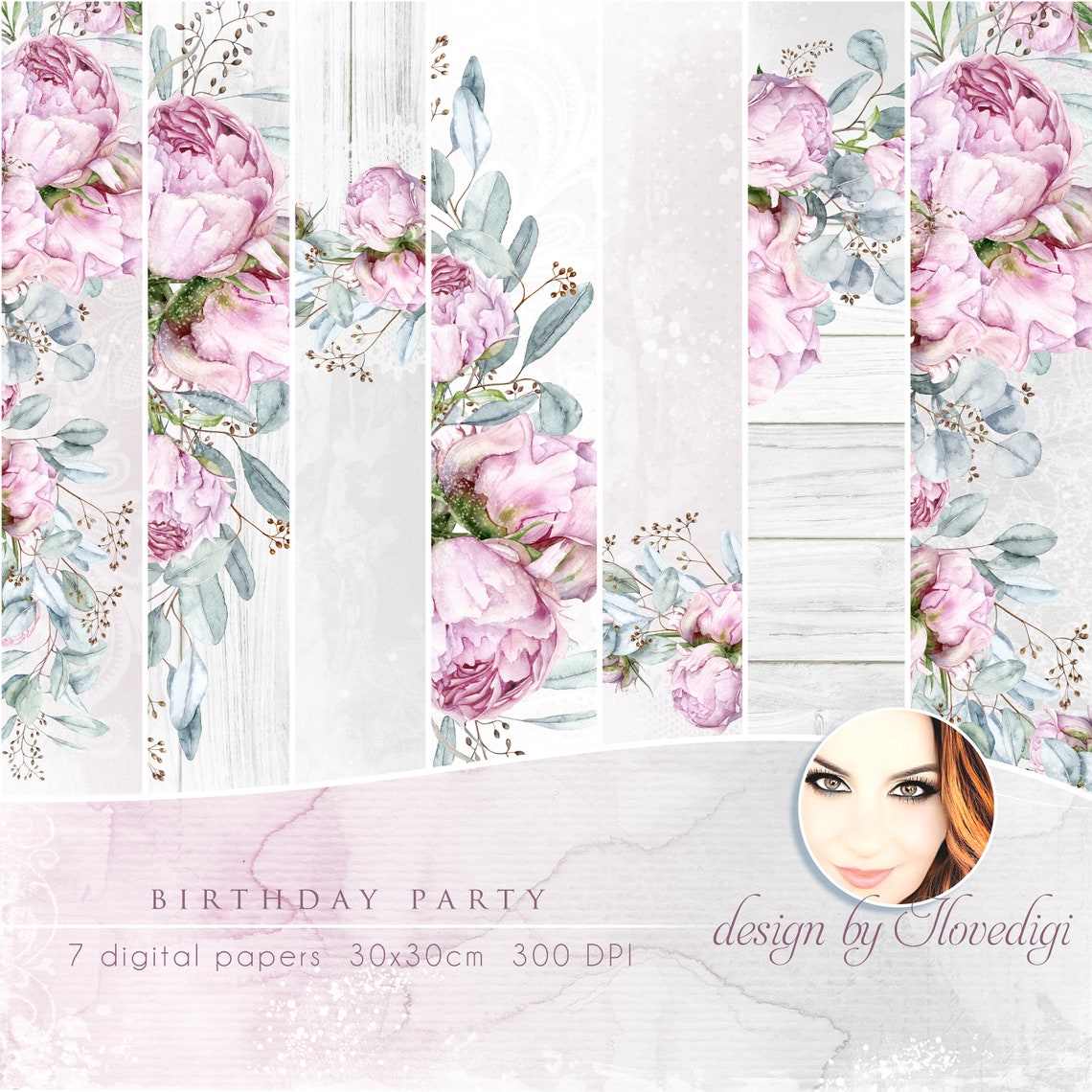 Floral Digital Paper Pack for Handmade Crafts Watercolour - Etsy