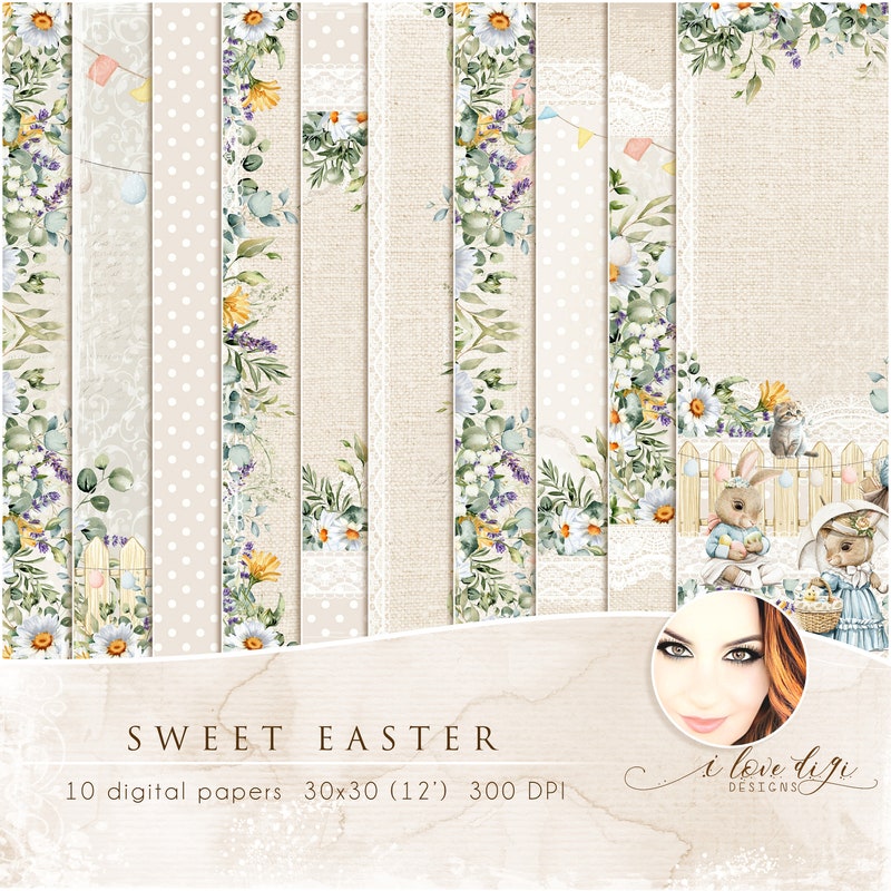 Easter Digital Paper - Etsy Canada