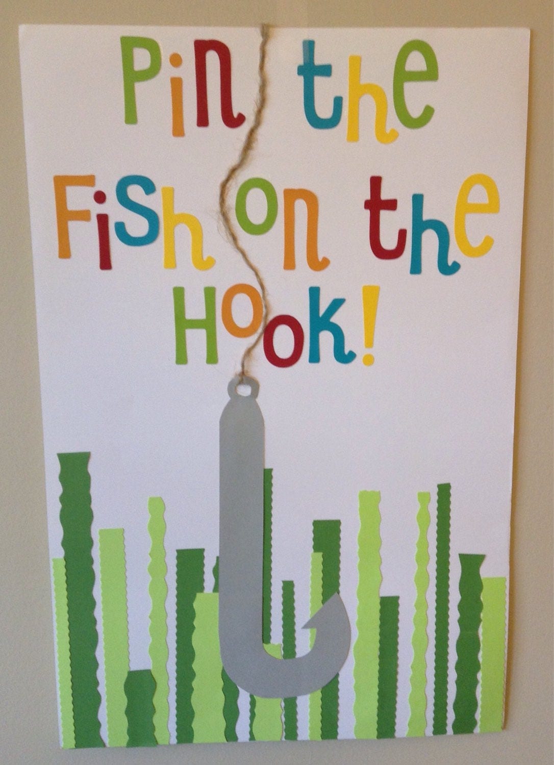 Pin the Fish on the Hook Birthday Party Game - Etsy