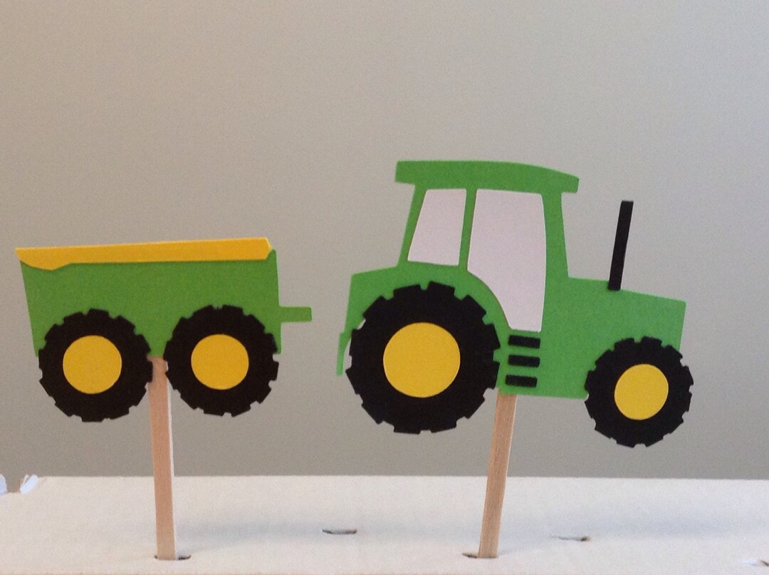 Tractor Trailer Cake Cupcake Toppers - Etsy