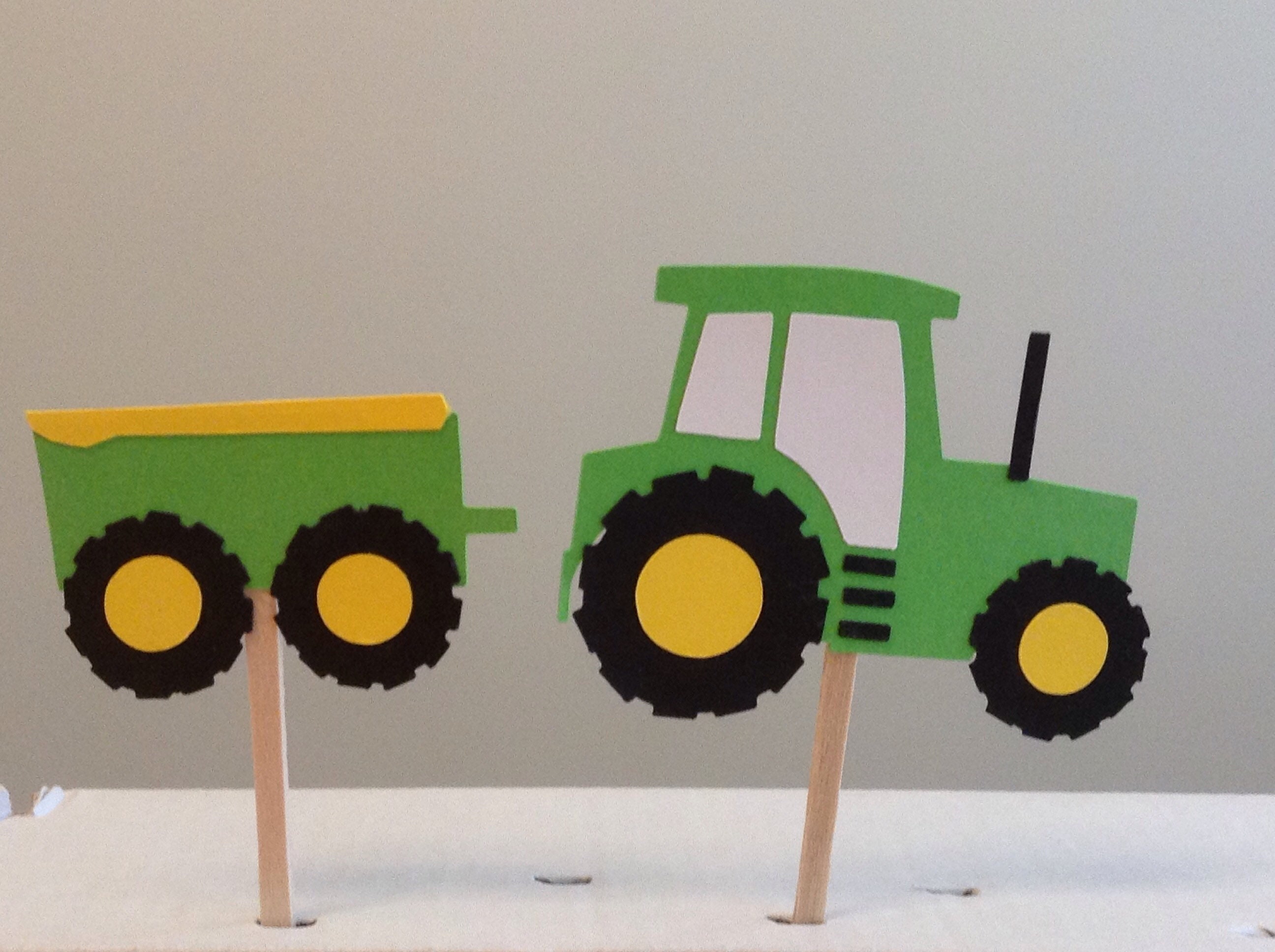 Tractor Trailer Cake Cupcake Toppers - Etsy