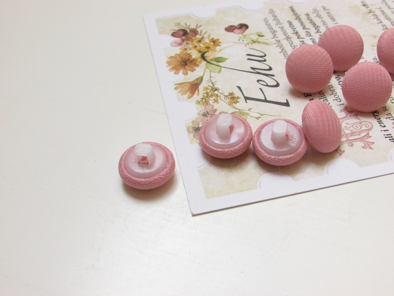 Wedding Pink Chiffon Buttons Fabric Sewing Buttons Pink - Etsy
