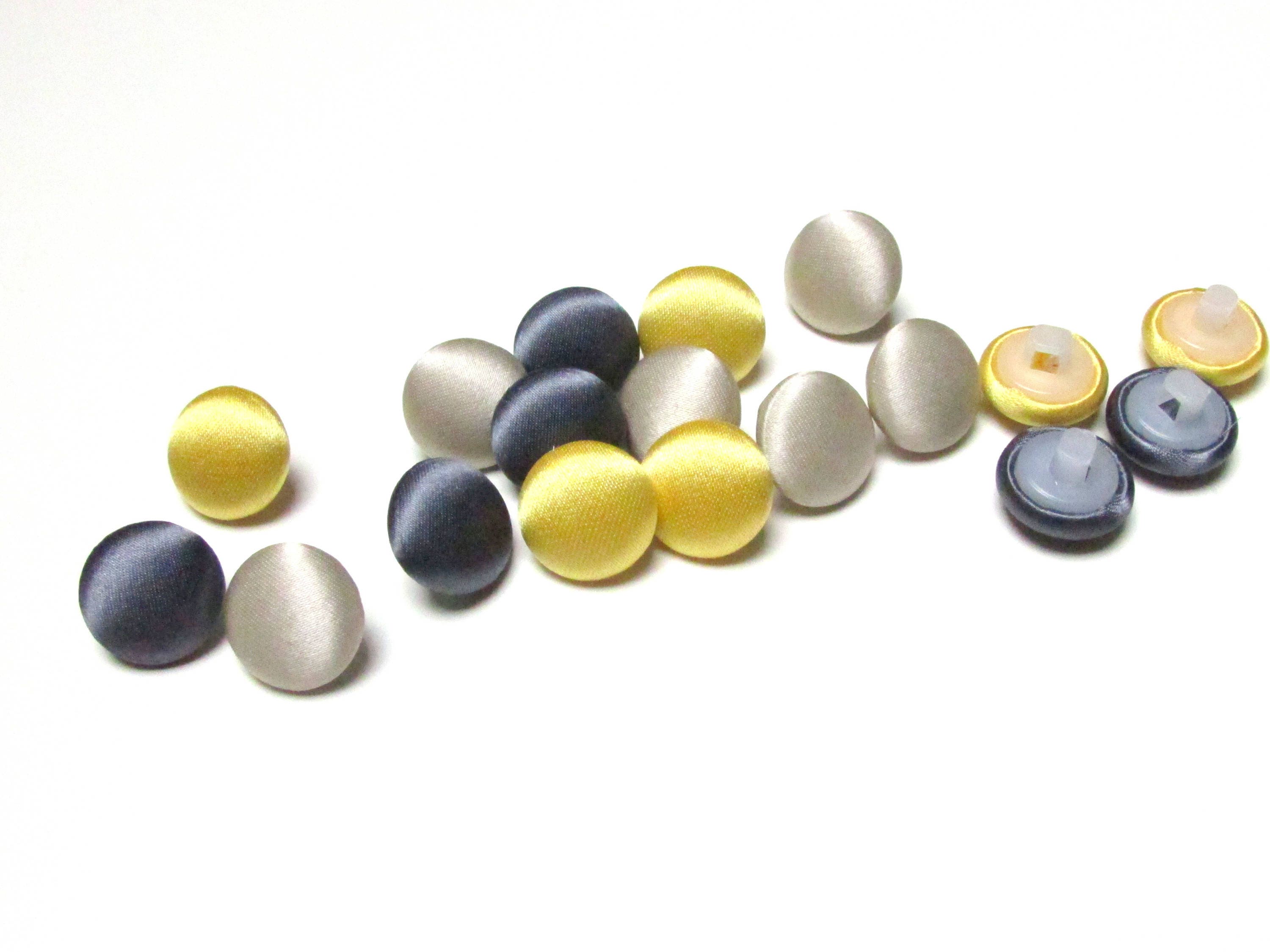 Wedding Yellow Satin Buttons Fabric Sewing Buttons Sunny - Etsy