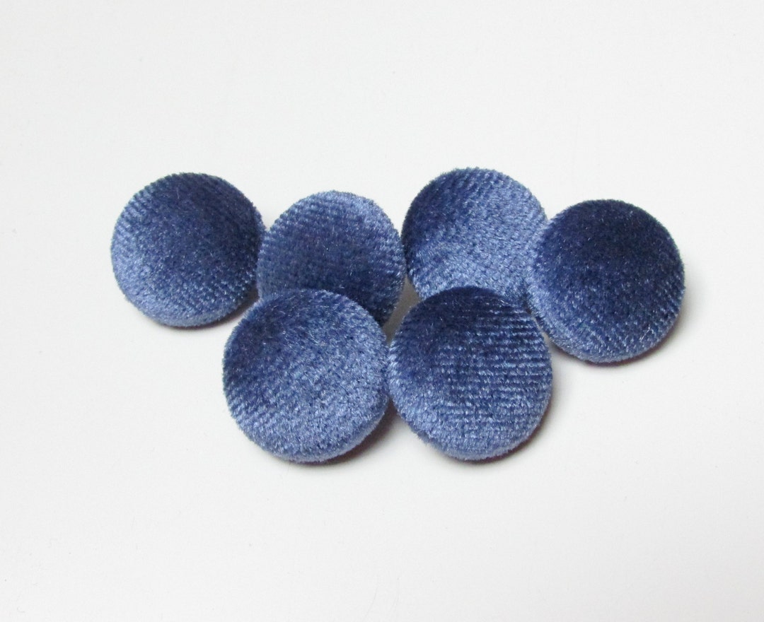Blue Velvet Buttons, Mens Suit Jacket and Sleeve Buttons Set, 6 Black ...