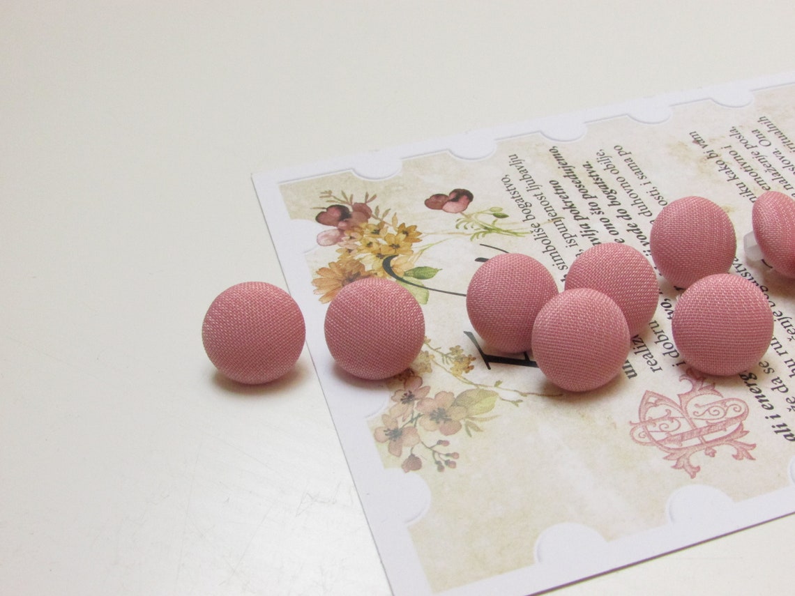 Wedding Pink Chiffon Buttons Fabric Sewing Buttons Pink - Etsy