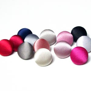 Wedding White Satin Buttons, Fabric Sewing Buttons, White Wedding ...
