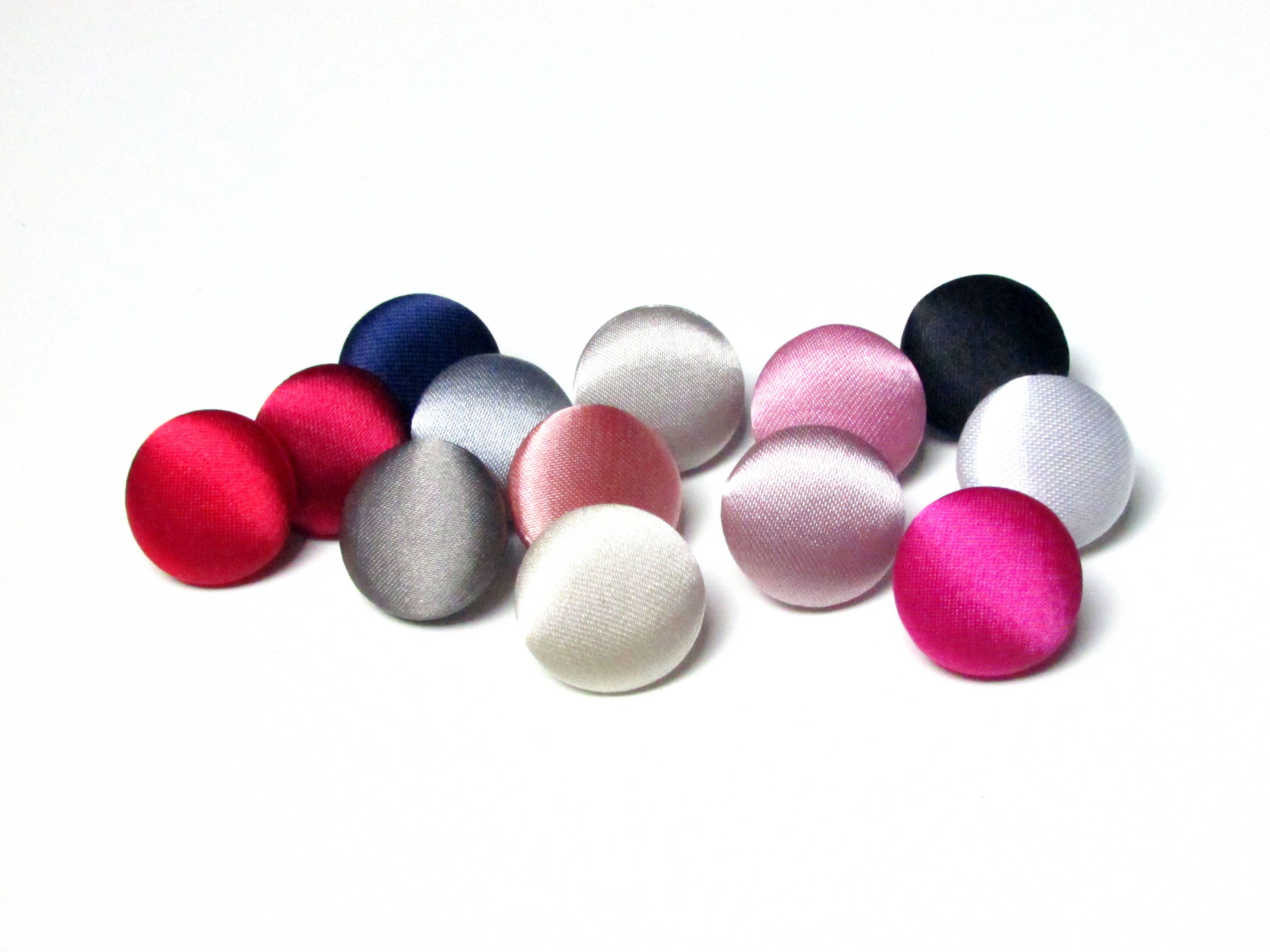 Wedding White Satin Buttons Fabric Sewing Buttons White | Etsy