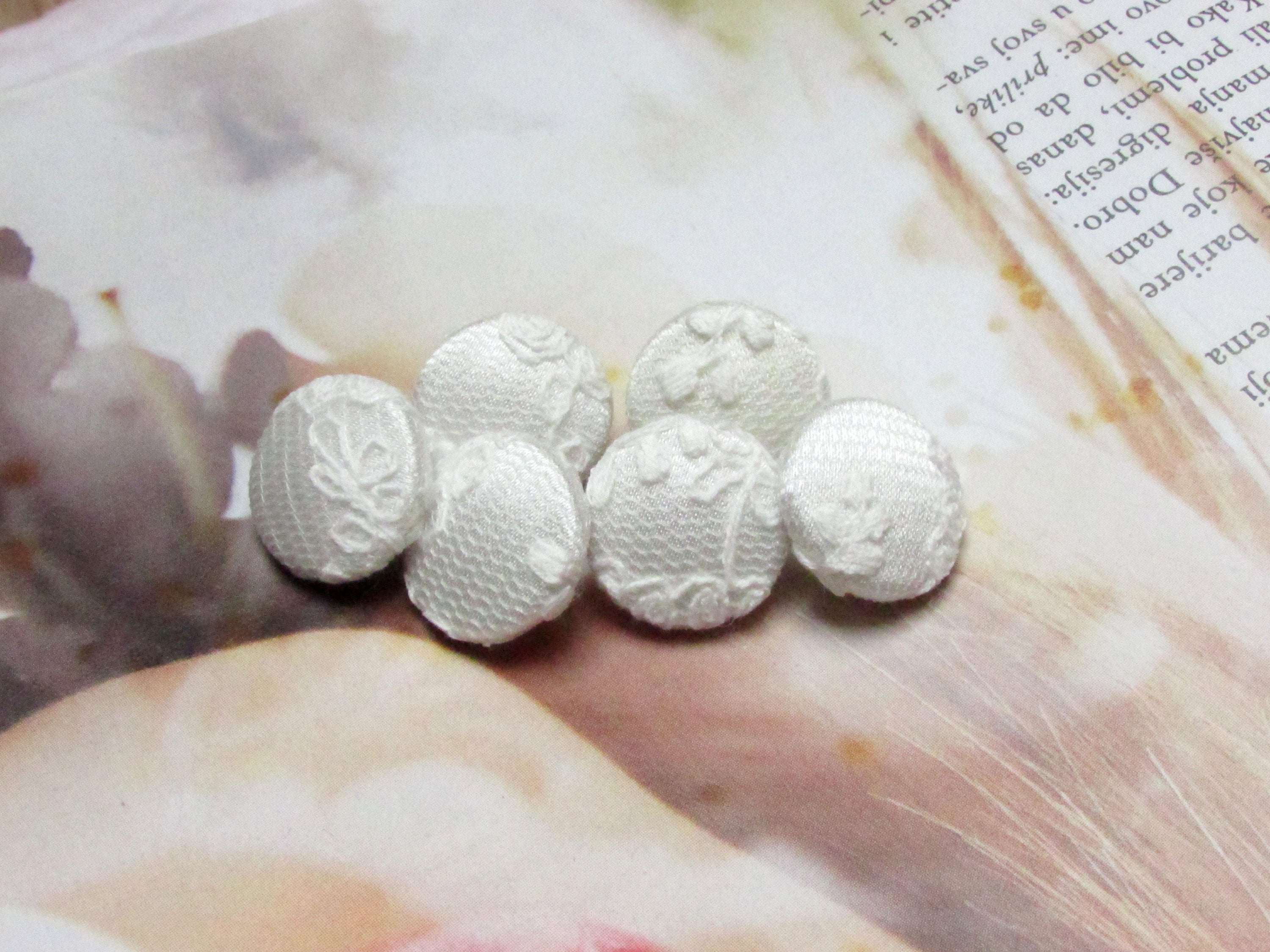 Wedding Ivory Lace Buttons Fabric Sewing Buttons Ivory - Etsy