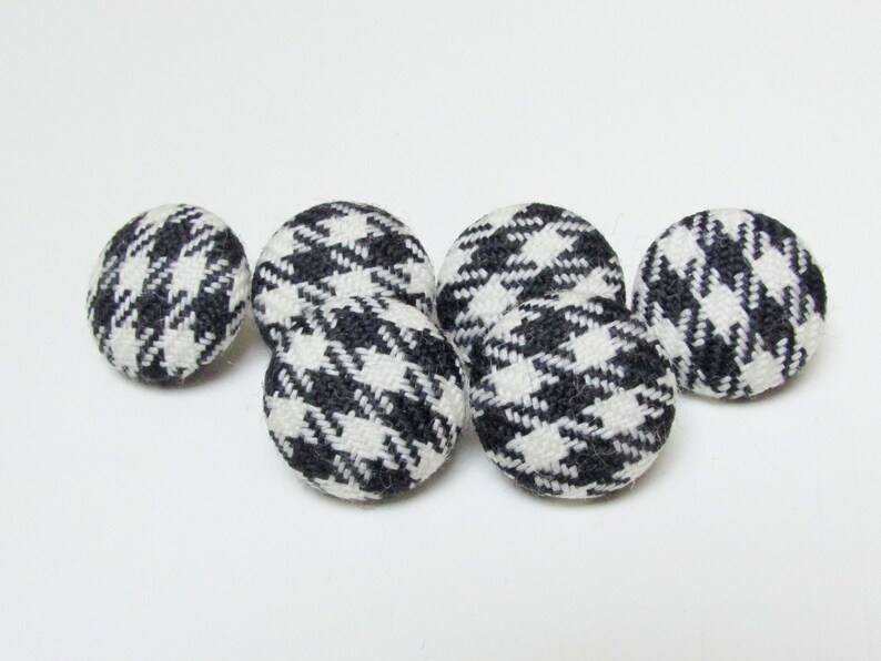 Black and White Houndstooth Wool Buttons Suit Jacket and | Etsy