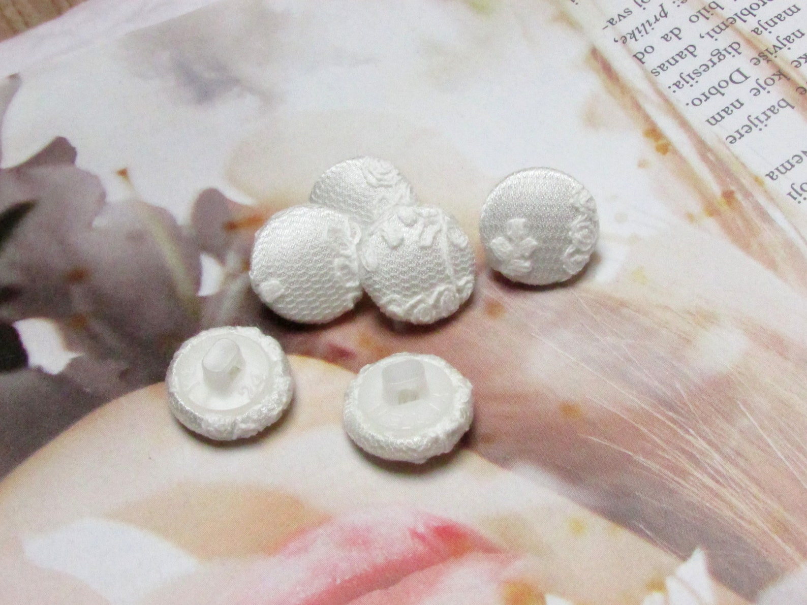 Wedding Ivory Lace Buttons Fabric Sewing Buttons Ivory - Etsy