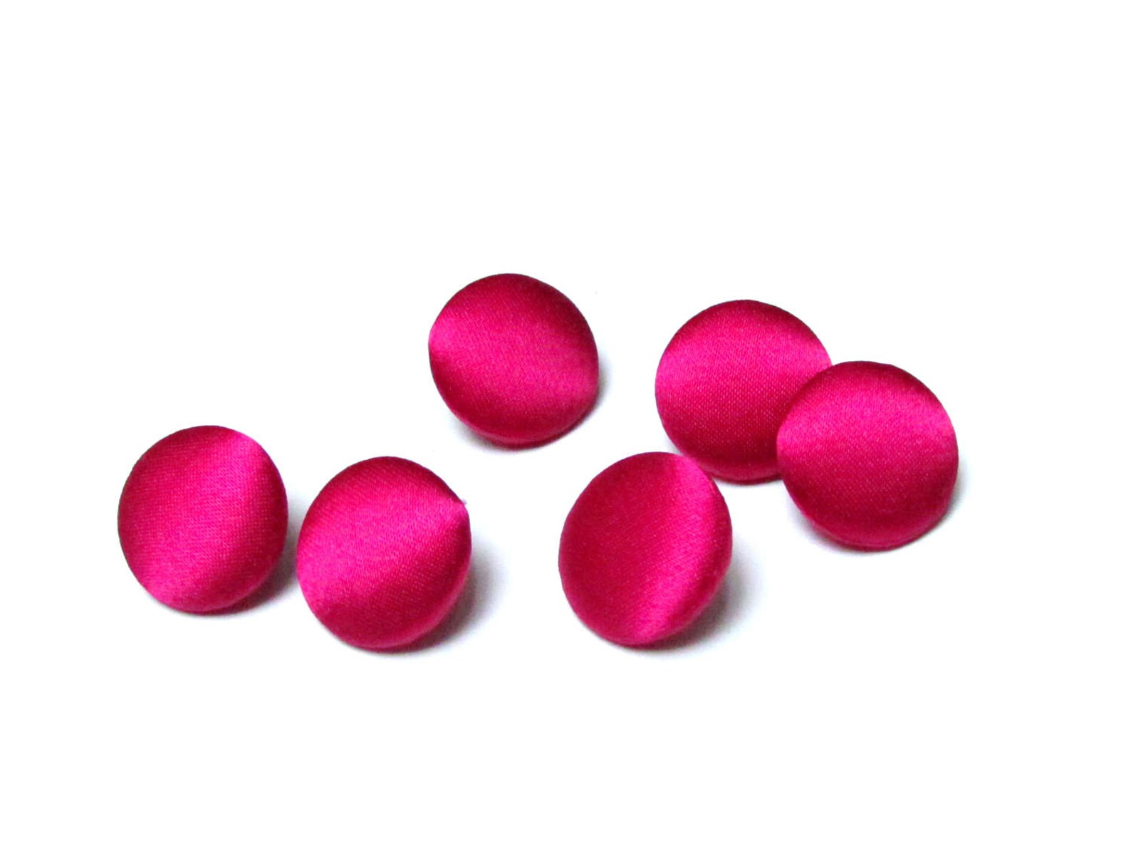 Wedding Pink Satin Buttons Hot Cerise Fabric Sewing Buttons - Etsy UK