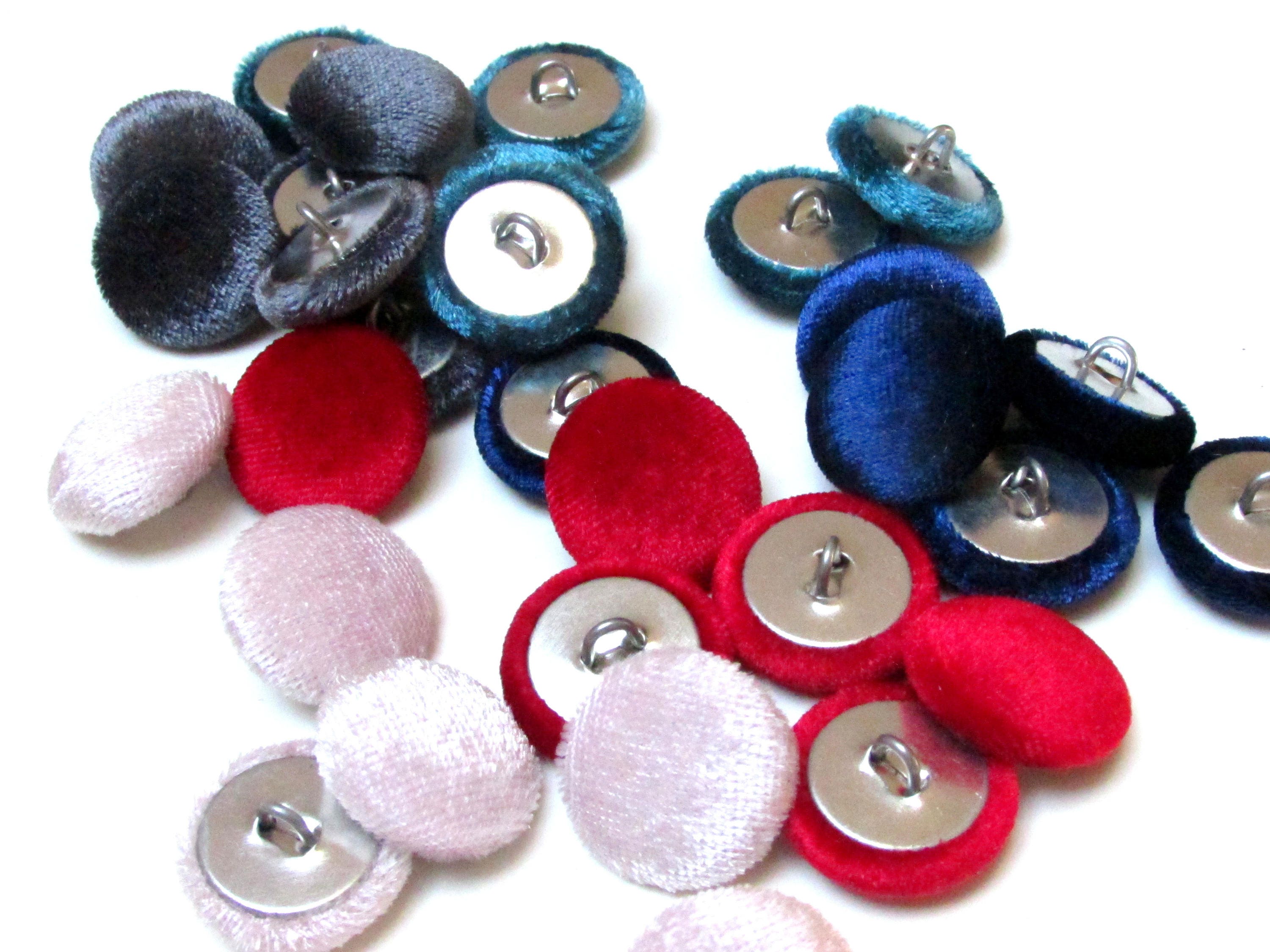 Grey Velvet Buttons Jacket and Sleeve Buttons Set 6 Grey - Etsy