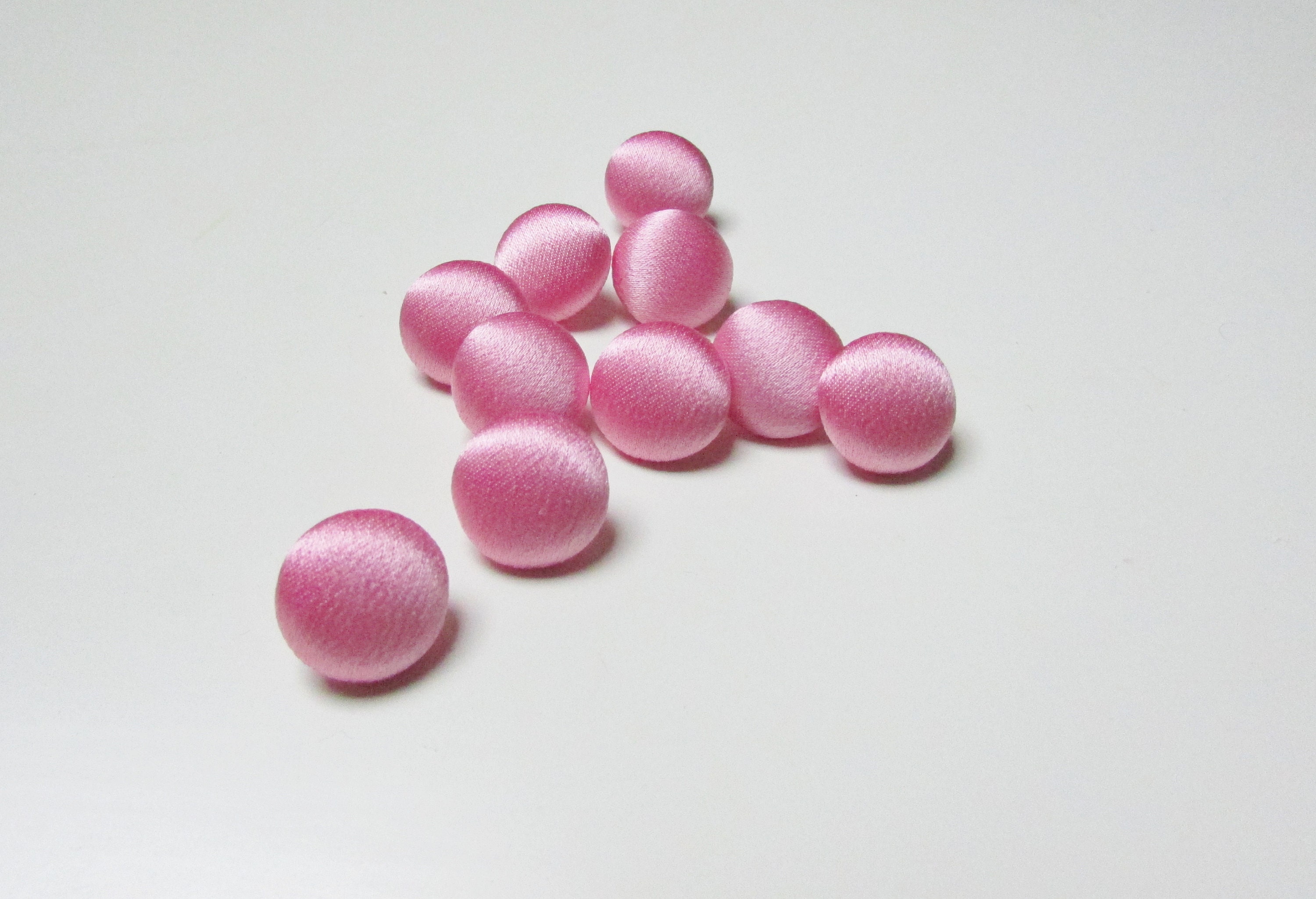 Wedding Pink Satin Buttons Fabric Sewing Buttons Pink - Etsy
