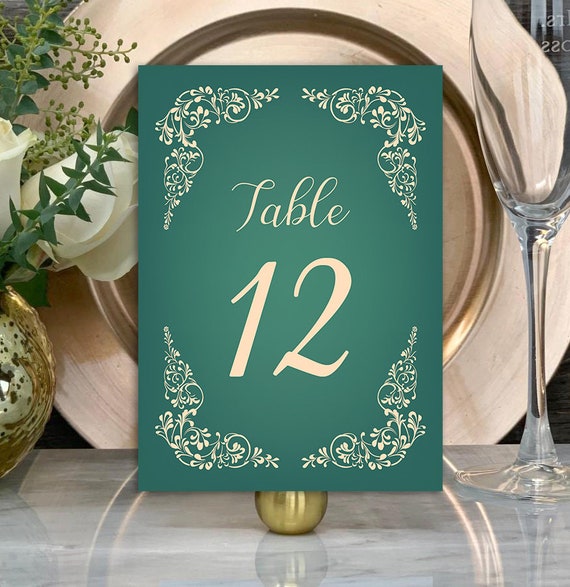 Drawing & Illustration Digital Printable Table Numbers 11-20 Event ...