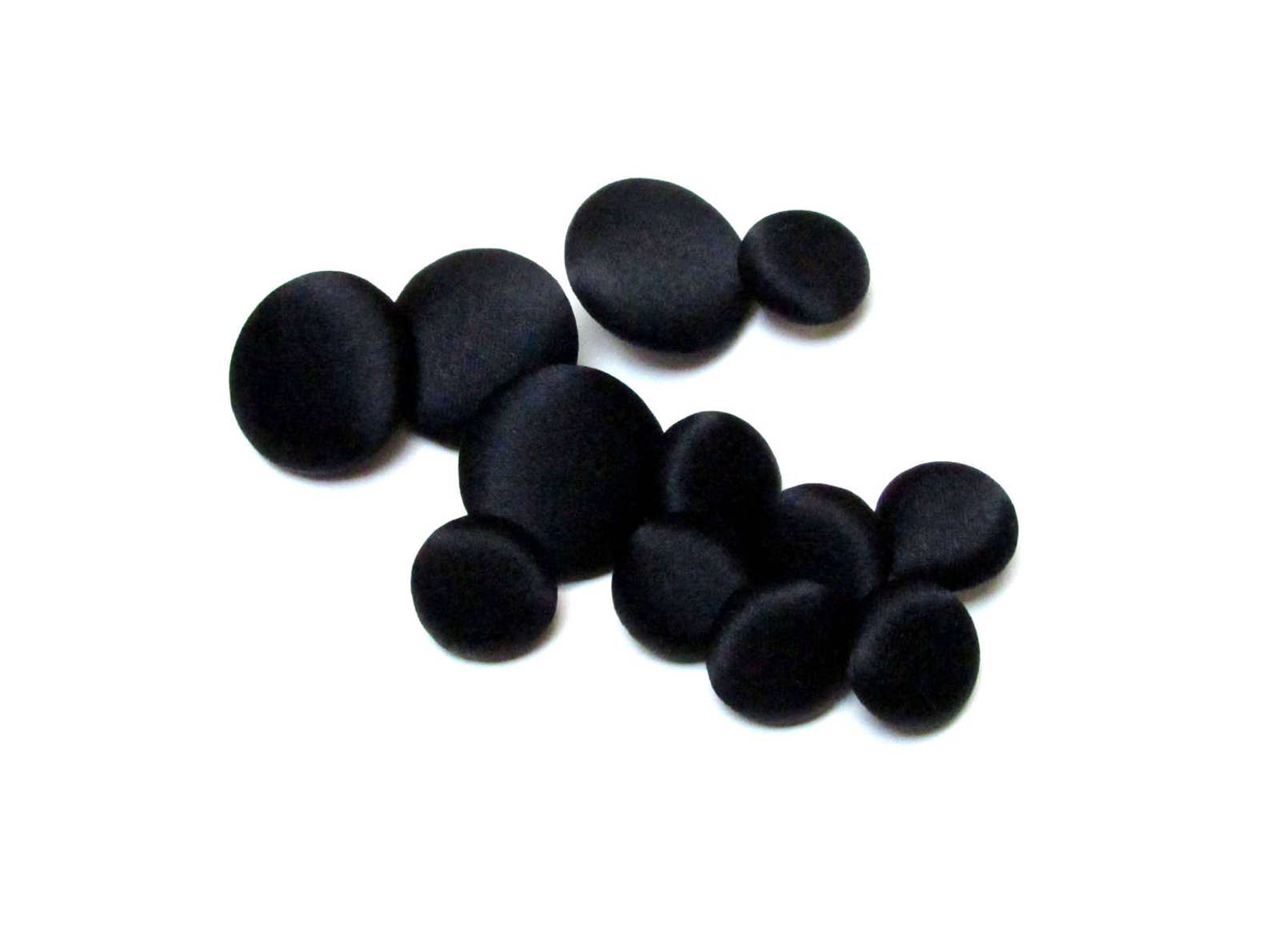 Black Silk Satin Tuxedo Buttons Silk Charmeuse Mens Suit Jacket and ...