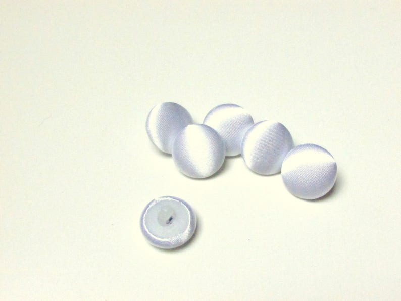 Wedding White Satin Buttons Fabric Sewing Buttons White | Etsy