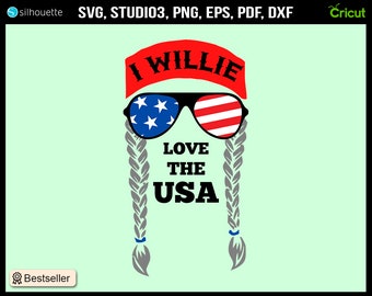 Willie nelson svg | Etsy