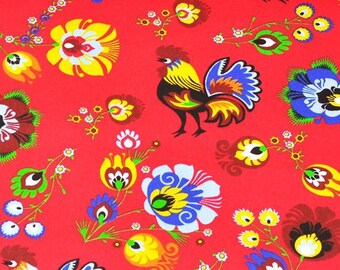 Polish folk fabric | Etsy
