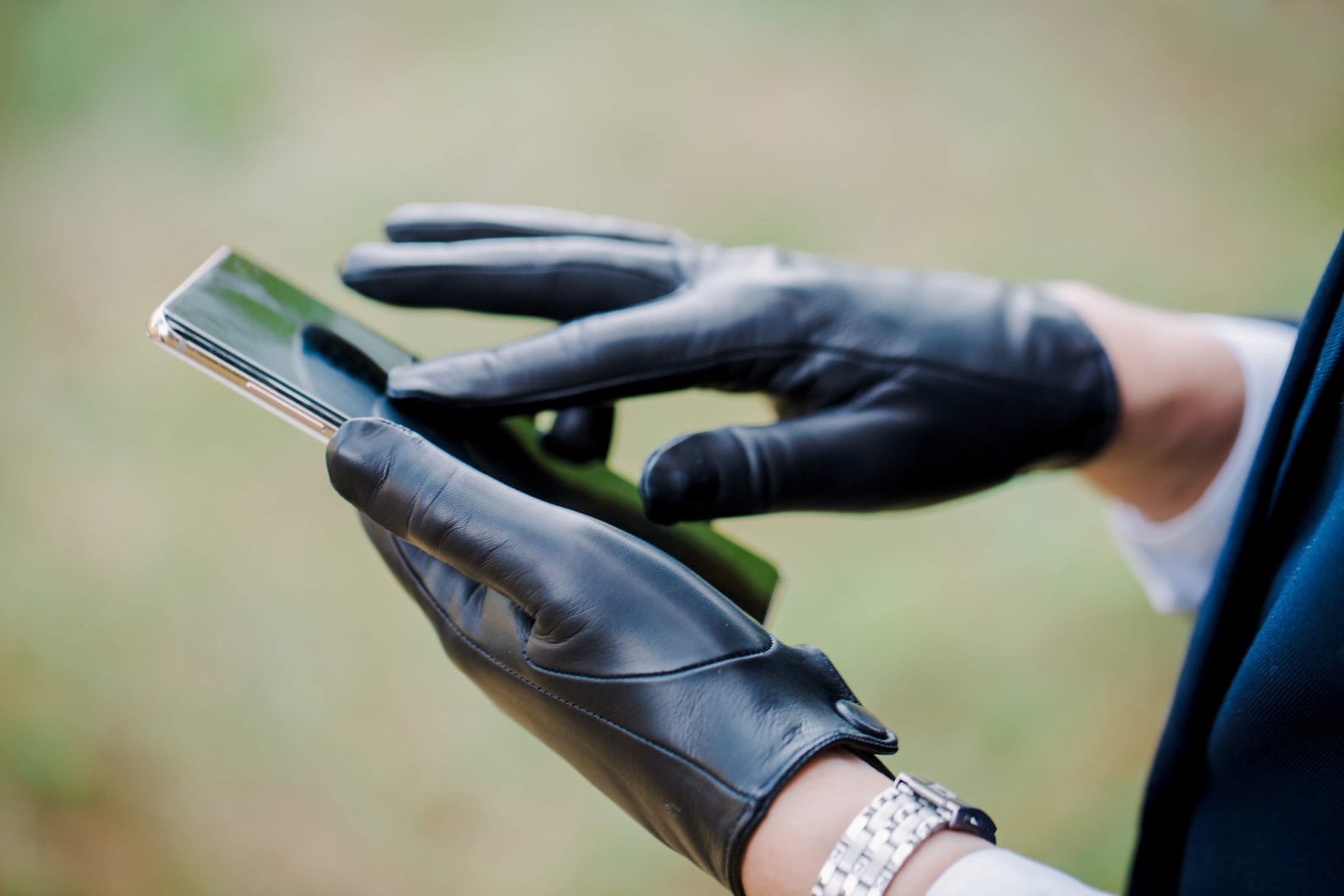 Leather Touchscreen Gloves, Mobile Phone Smartphone Gloves Driving ...