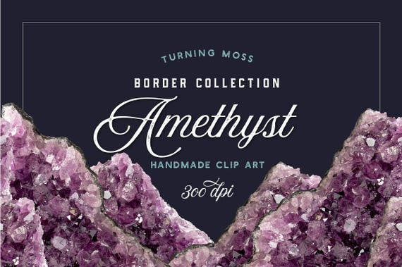 Amethyst Border Set Gemstone Borders Seamless Amethyst - Etsy Canada