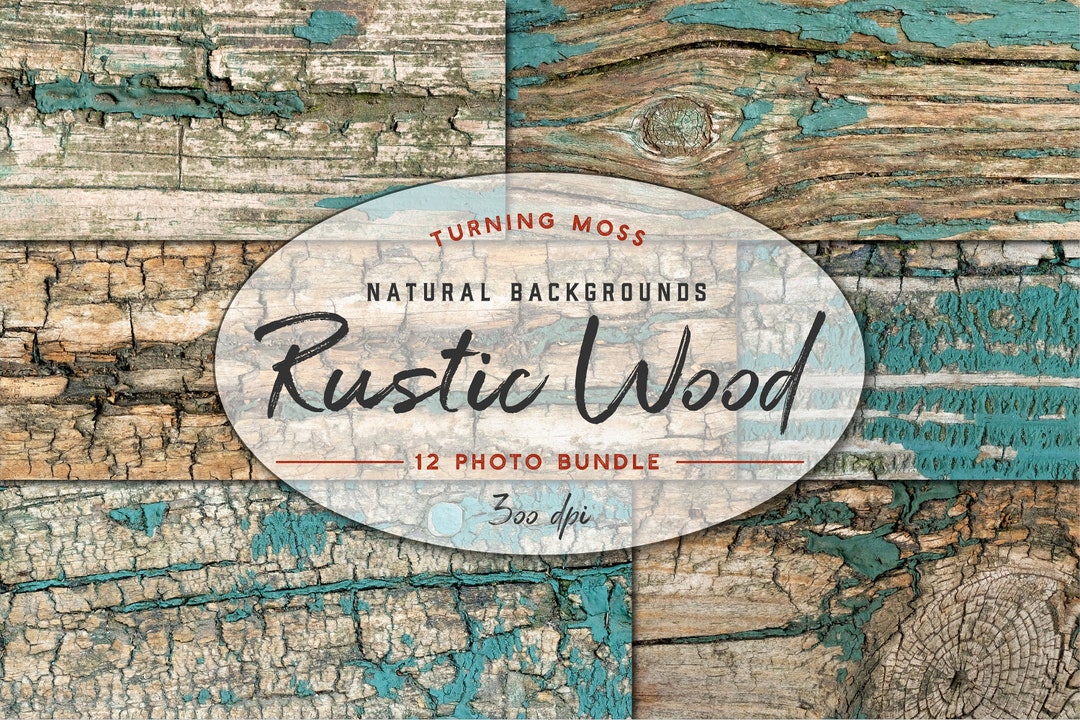 Rustic Wood Digital Paper Natural Texture Wooden Background Weathered ...