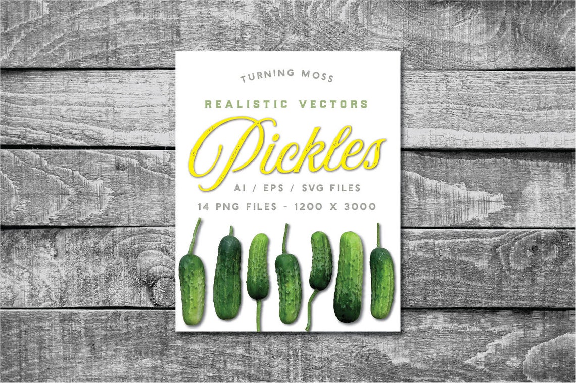 Pickle Clip Art - Realistic Fresh Pickle Vector Clipart - Pickle PNG ...