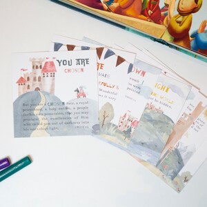 Kids Scripture Cards / Children's Bible Verse Memory Cards / Identity ...