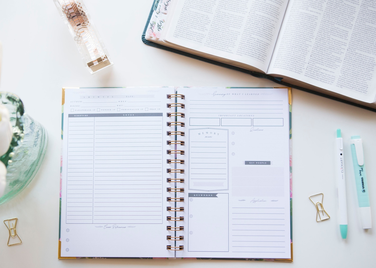 GUIDED BIBLE STUDY Journal / Scripture Writing Journal / Bible - Etsy