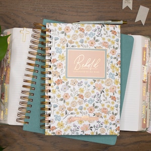 Cute Floral BIBLE Study Journal | Bible Journal Notebook | Bible Study ...