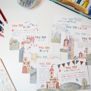 Kids Scripture Cards / Children's Bible Verse Memory Cards / Identity ...