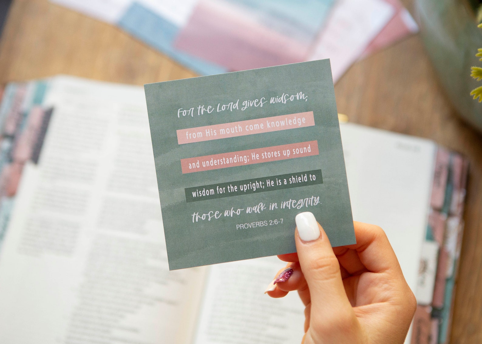 Bible Verse Cards / Wisdom and Discernment Bible Verse Cards ...