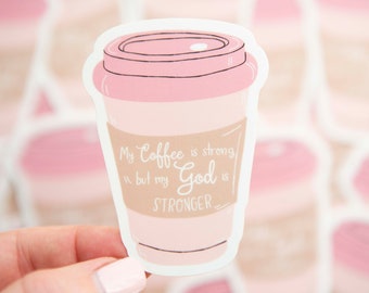 Christian Iced Coffee Sticker: Faith & Fuel Vinyl Decal - Etsy