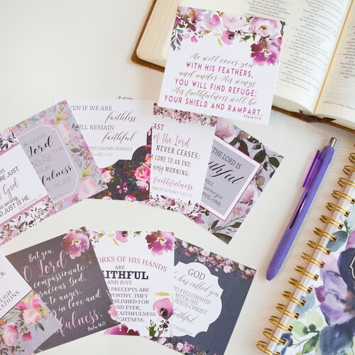 Printable Faith Encouragement Postcard Set Printable Cards | Etsy