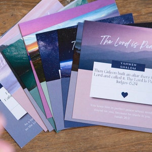 Names of God Scripture Cards / Bible Memory Verse Cards / Scripture ...