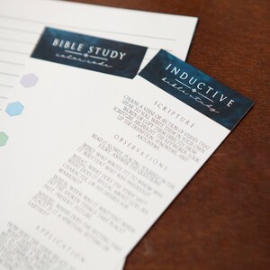Men's Bible Study Bookmark / Bible Study Highlighter Code Bookmark ...