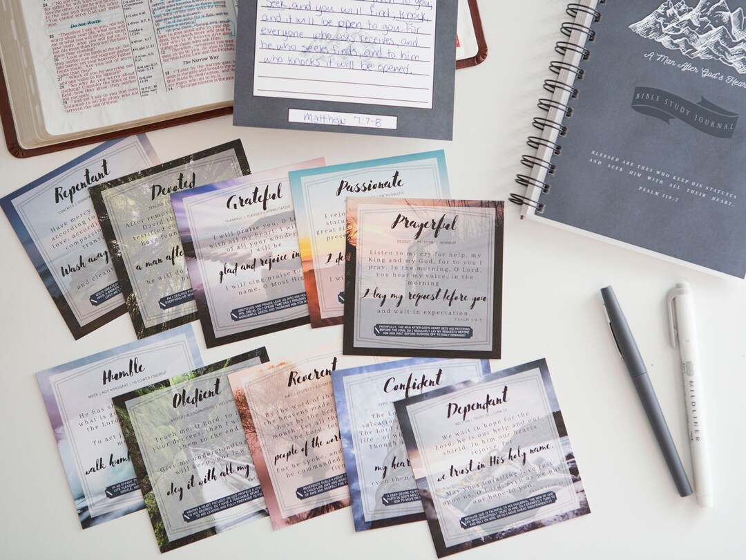 Scripture Cards for Men / Bible Verses for Men / Man of God Bible Verse ...