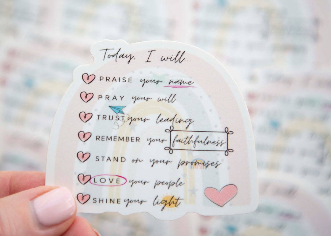 Vinyl Christian Stickers | Rainbow Sticker | Waterproof Christian ...