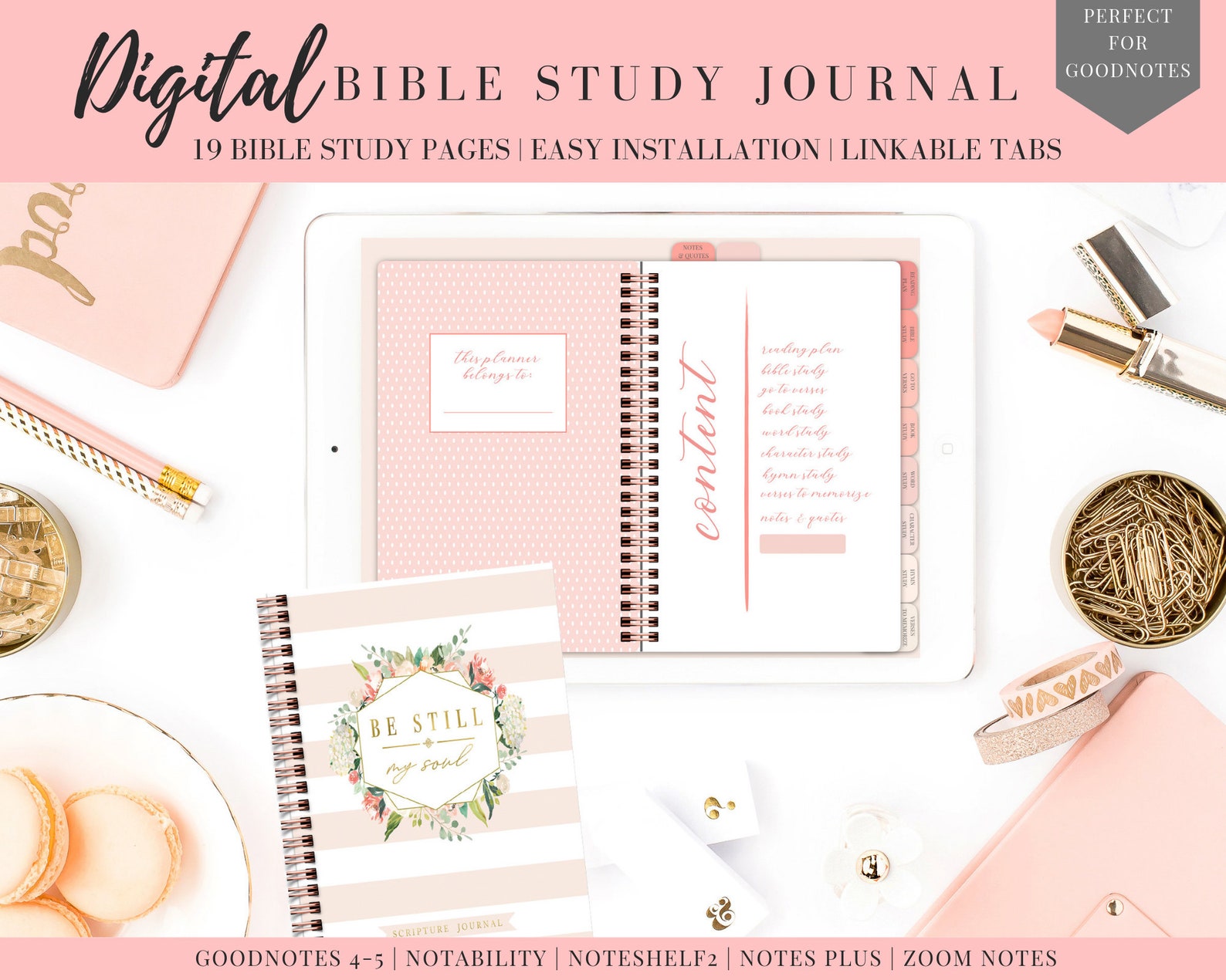 GOODNOTES BIBLE Study Journal / Digital SOAP Journal for iPad ...