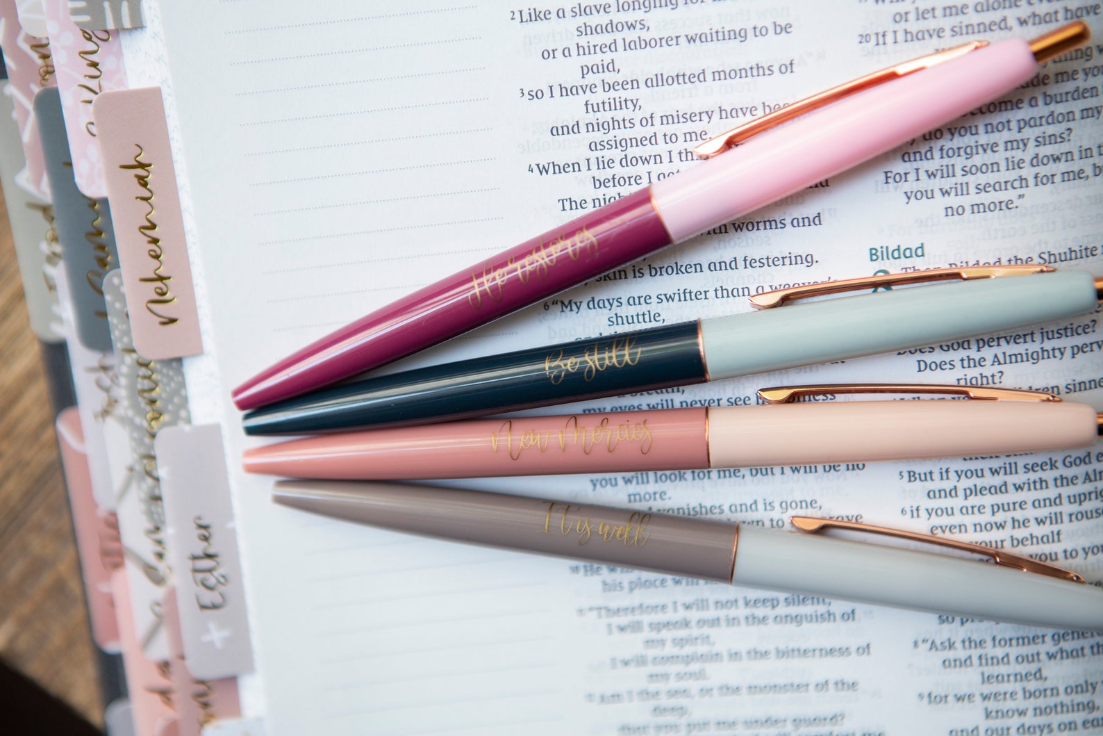 Christian Pen Set Be Still Pen Set Inspirational Pens - Etsy