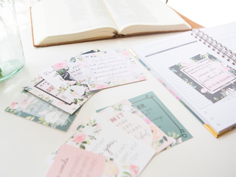 Proverbs Woman Scripture Cards / Memory Verse Cards / Bible Verse Cards ...