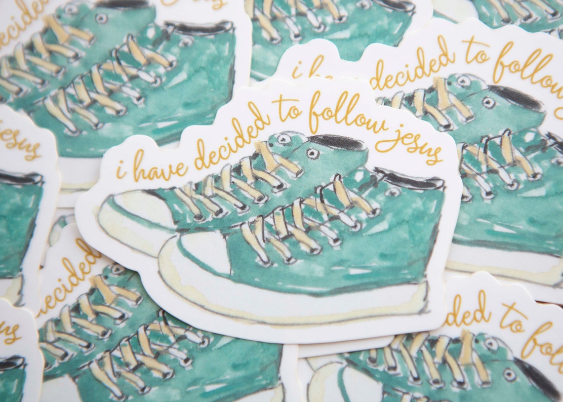 Vinyl Christian Stickers | I Have Decided to Follow Jesus Christian ...