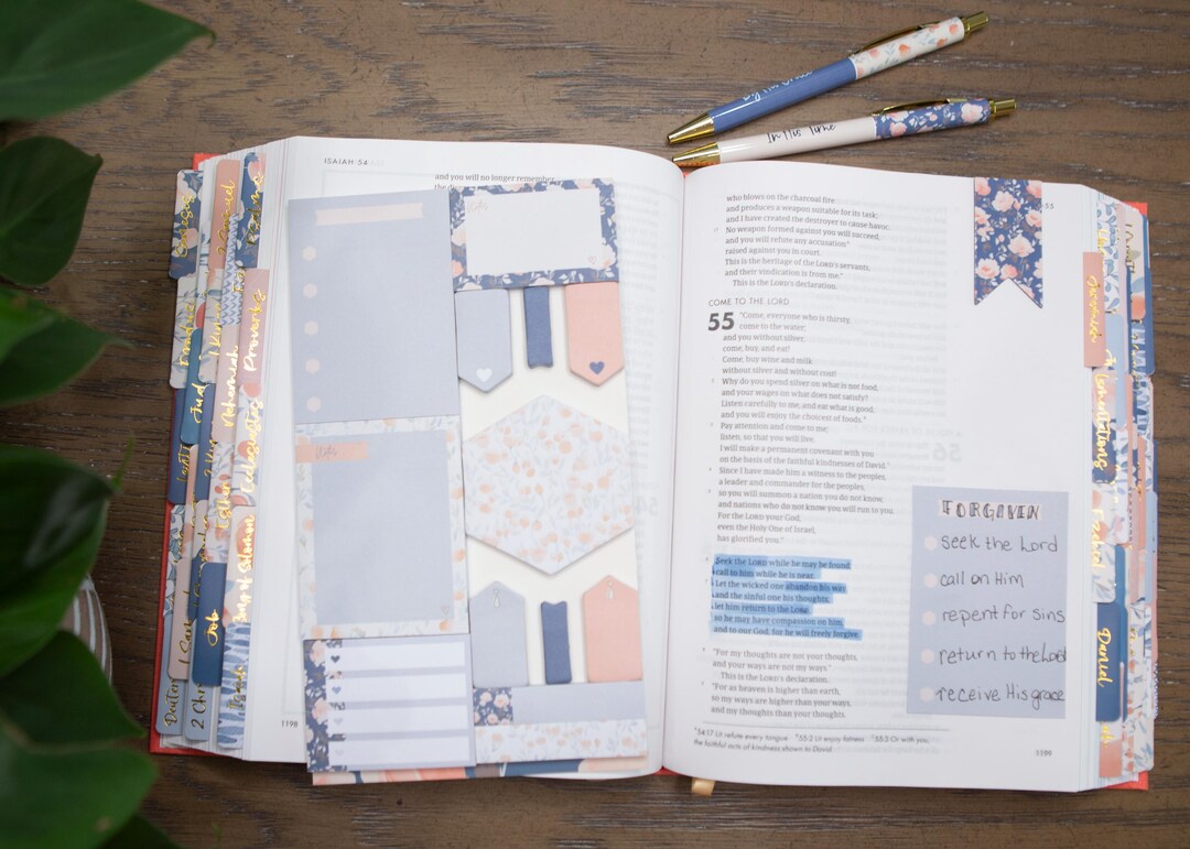 Selah Sticky Notes | Bible Study Sticky Notes | Prayer Journal Note ...