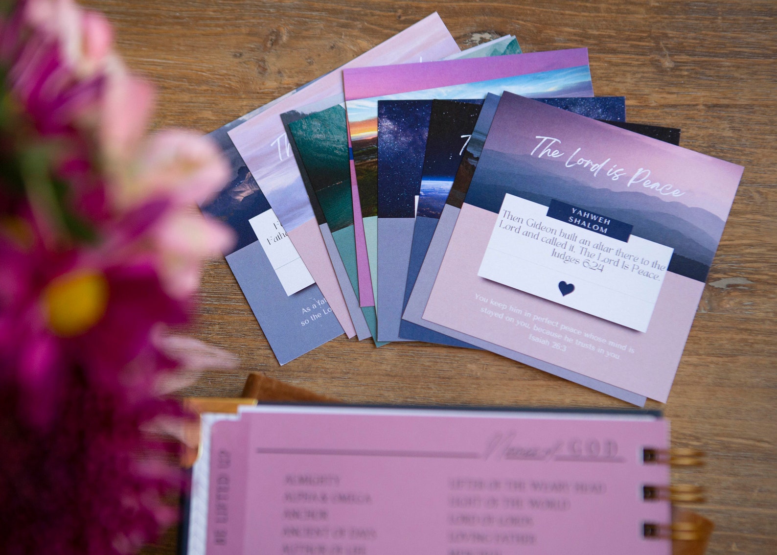 Names of God Scripture Cards / Bible Memory Verse Cards / Scripture ...