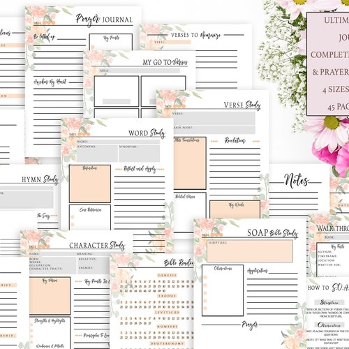 Printable SOAP / Bible Study Printables / Scripture Study - Etsy