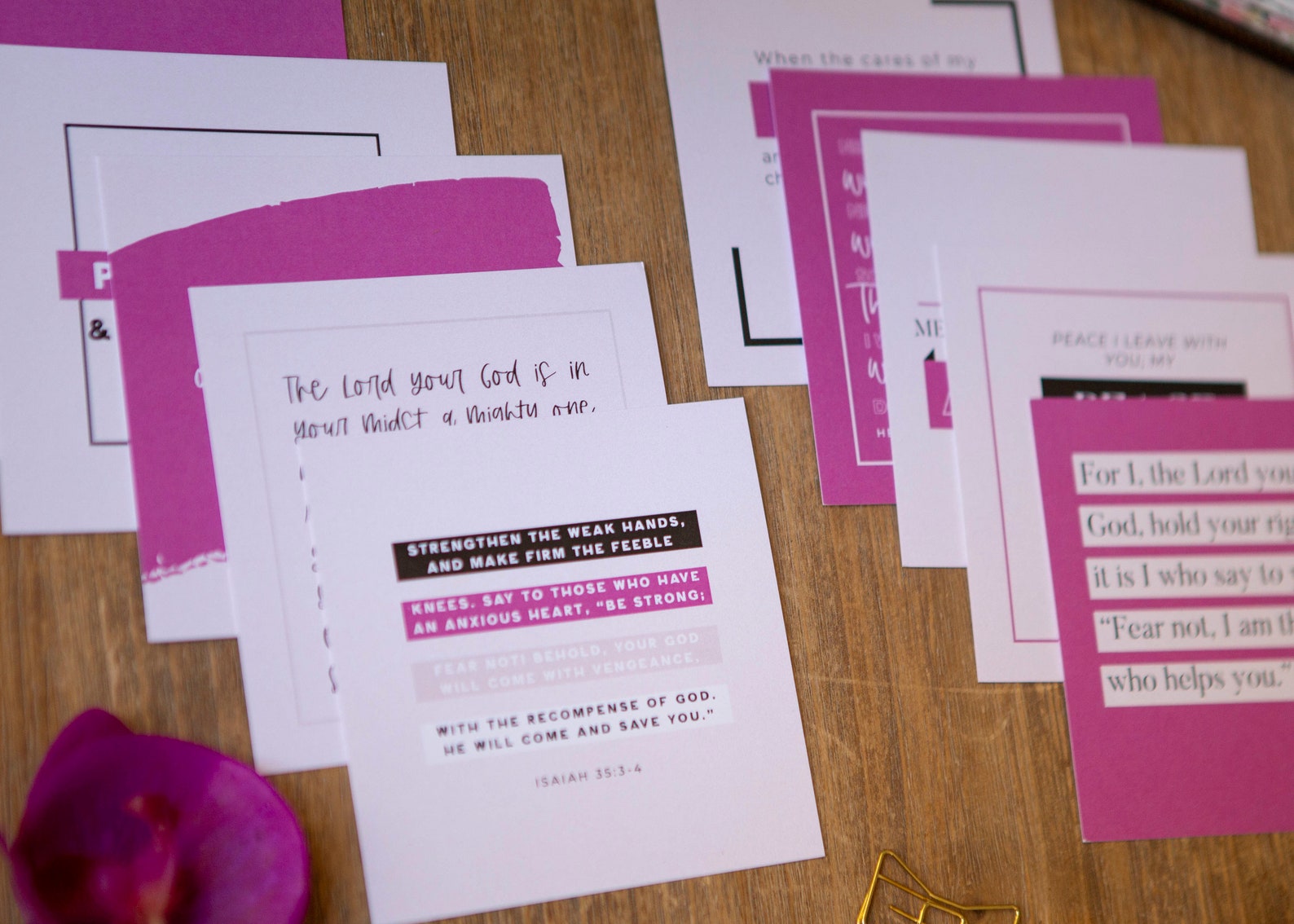 Verse Cards / Fearless Scripture Cards / Courage Bible Verse Cards ...